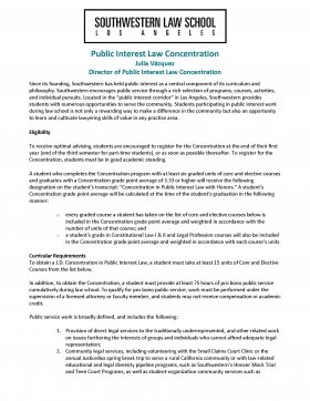 Concentrations & Customizations | Southwestern Law School